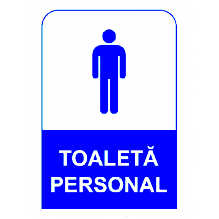 Semn de toaleta personal pentru barbati