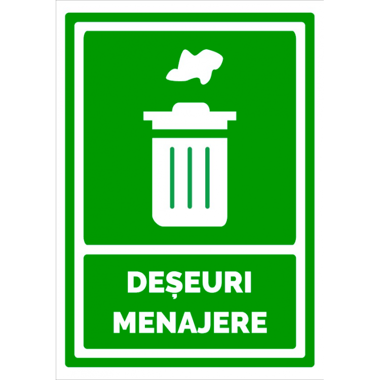 Semn de deseuri menajere