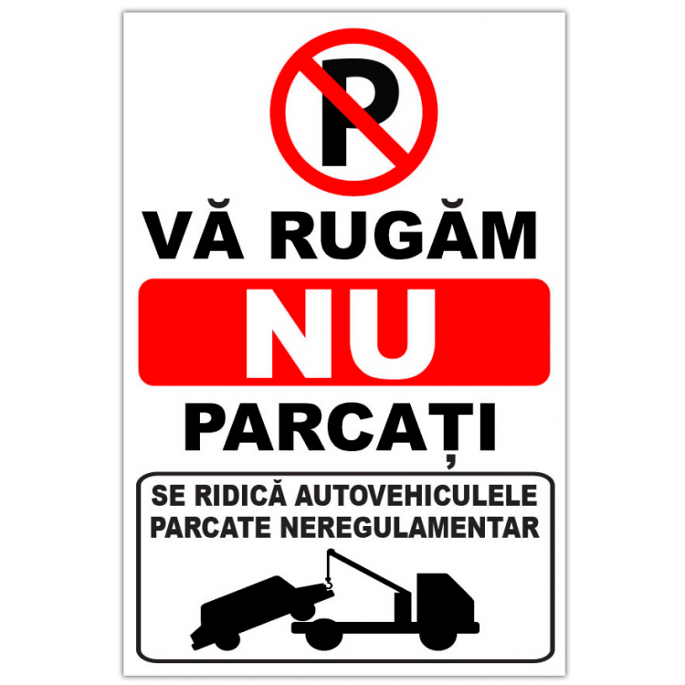 Indicator pentru masinile parcate neregulamentar