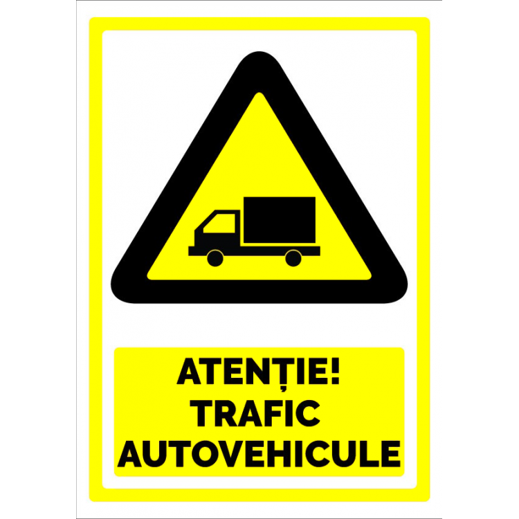 indicator atentie trafic autovehicule