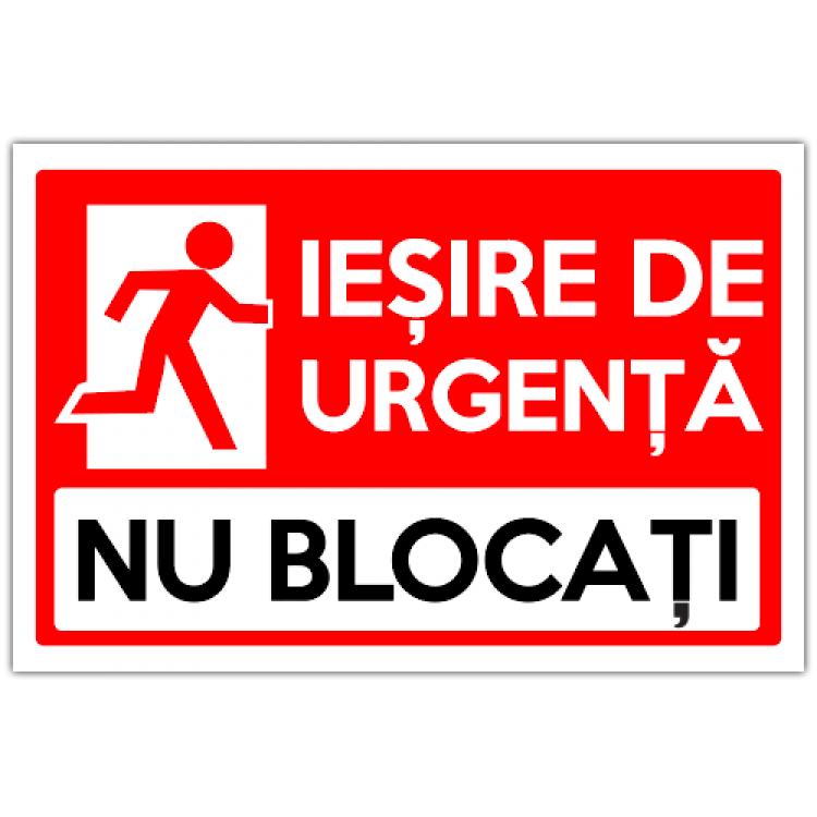 Indicator pentru iesire de urgenta nu blocati