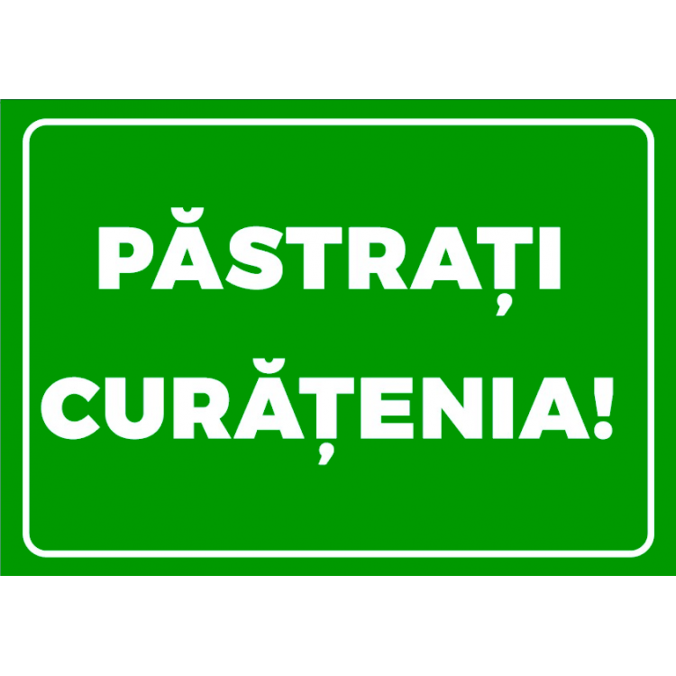 Indicator verde pastrati curatenia
