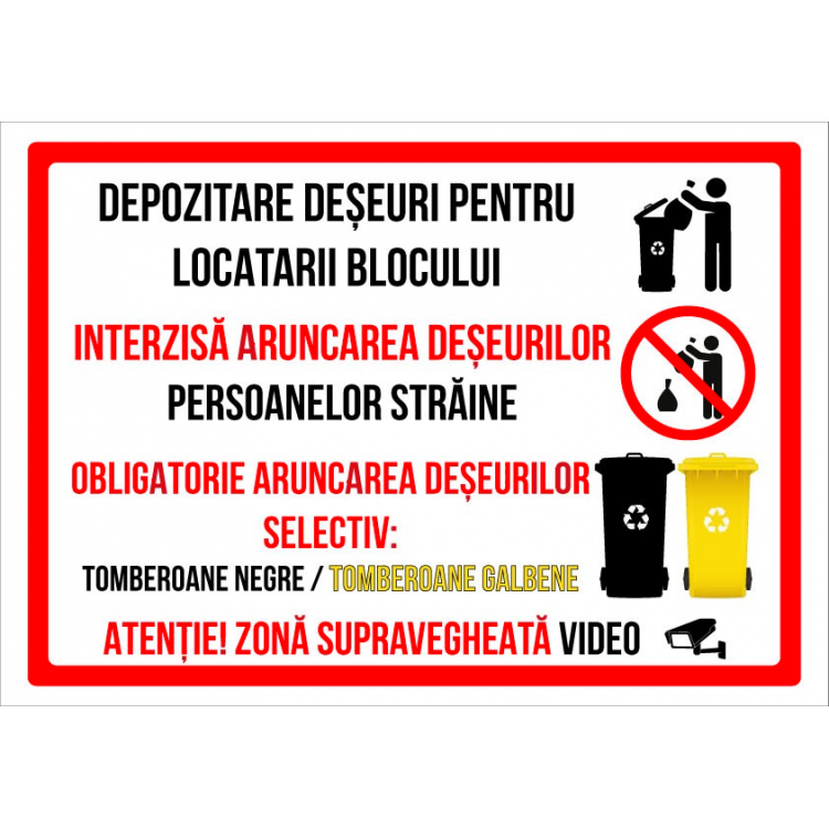 Indicator pentru depozitare deseuri