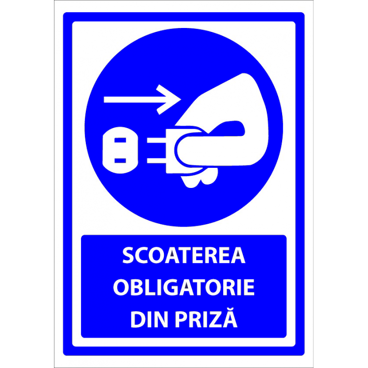 Indicator scoaterea obligatorie din priza