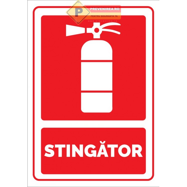 Indicator pentru semnalizare stingatoare