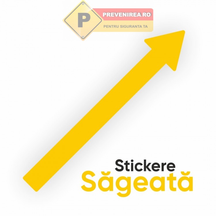 Sageata portocalie pentru siguranta